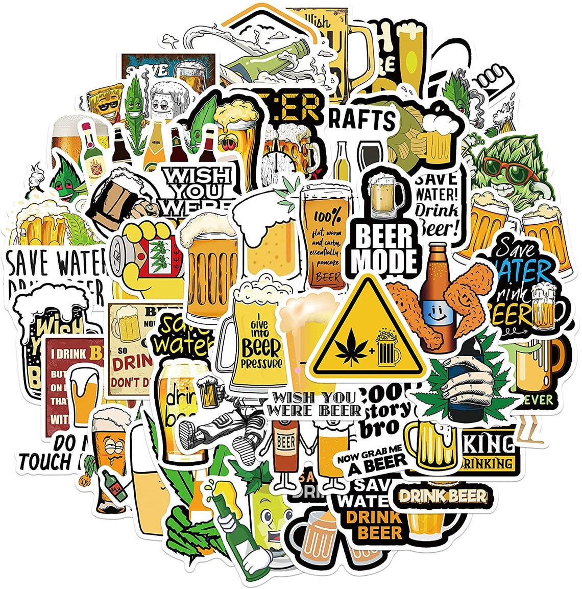 BEER Sticker Packs Alcohol Stickers Beverage Stickers Beer | Etsy
