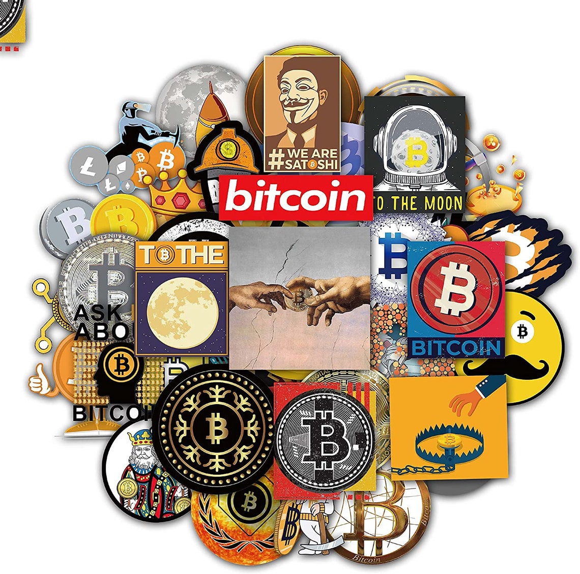 COIN Sticker Packs Money Stickers Currency Merchandise Tech | Etsy