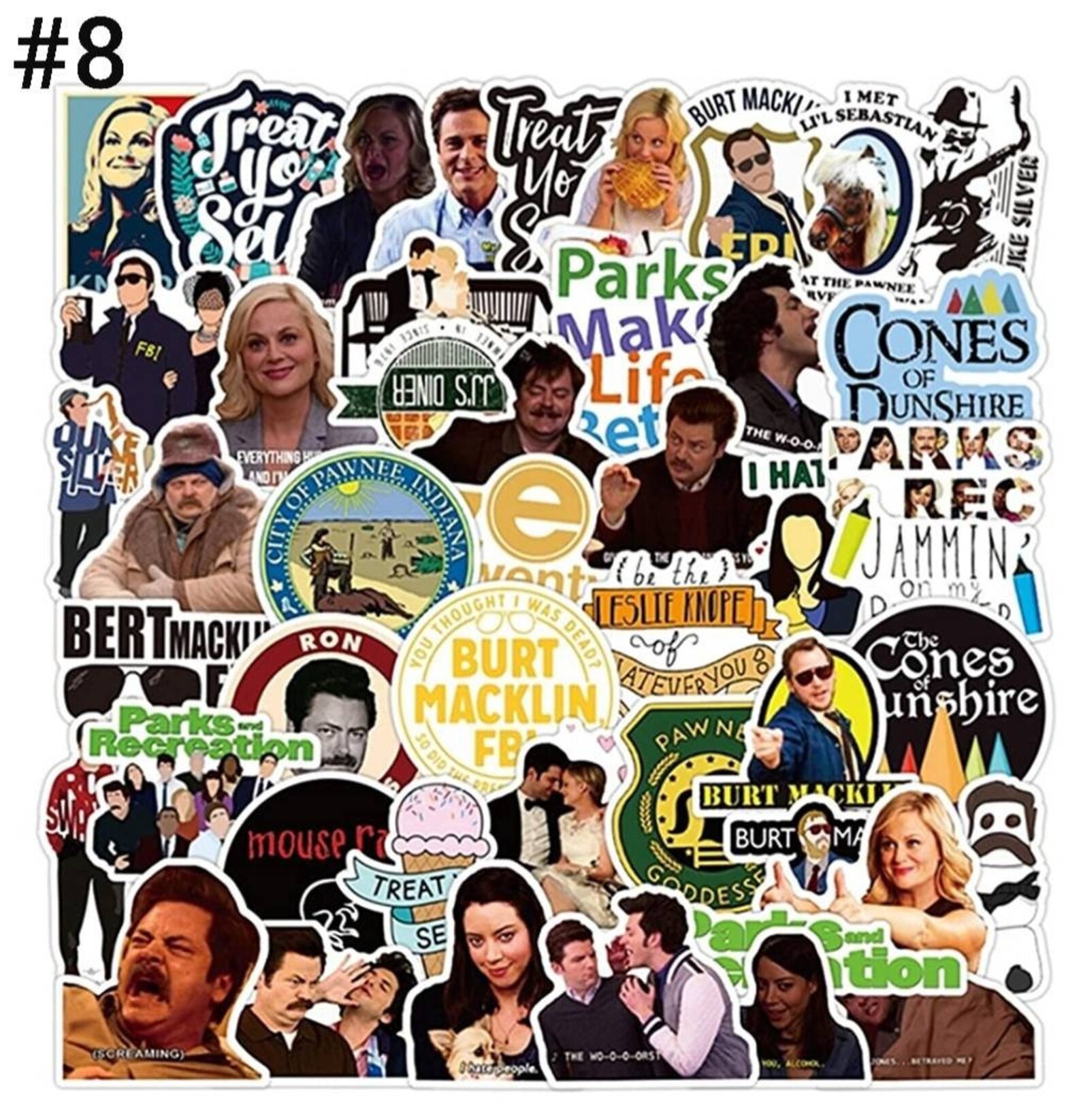 TV Shows Sticker Packs Sitcom Stickers Celebrity Stickers | Etsy