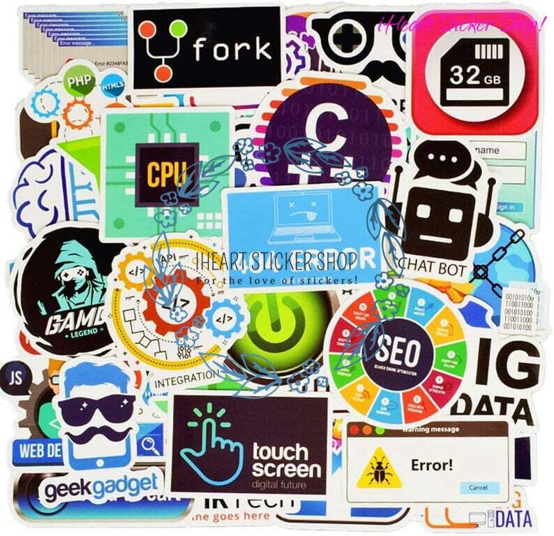 Geek Squad pegatinas pegatinas de tecnología pegatinas de | Etsy