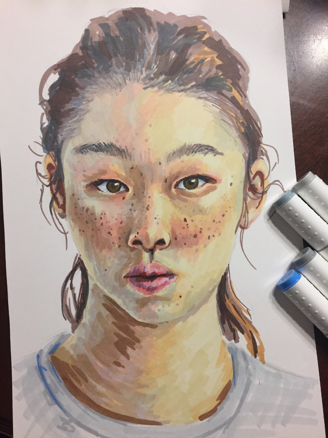 Custom Original Portrait, Marker Portrait, Art Gift, Personalized ...