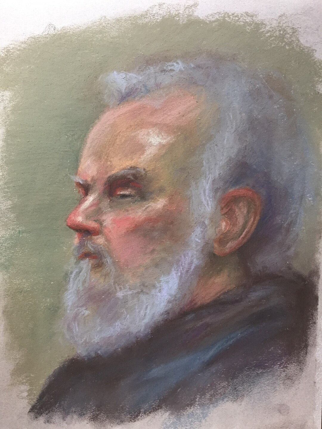 Custom Original Chalk Pastel Portrait, Pastel Portrait, Art Gift ...