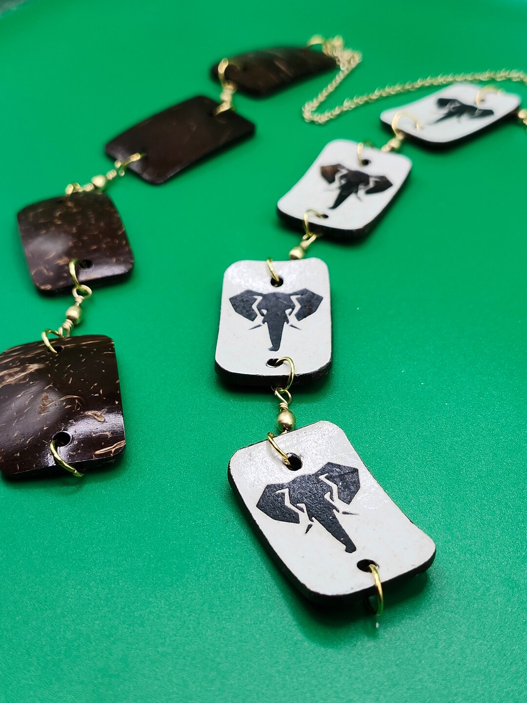 Ekuele De Coco ifa Elephant Engraved - Etsy