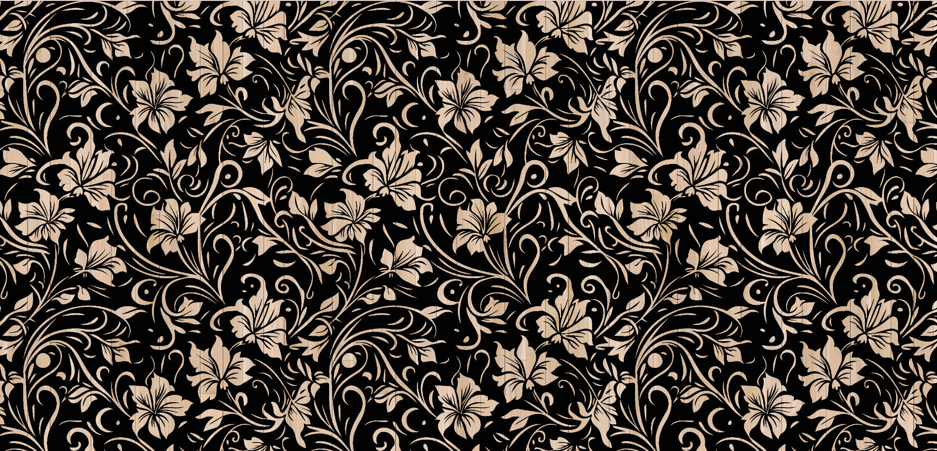 Seamless Scroll Pattern Svg,vector Seamless Floral Pattern, Digital ...