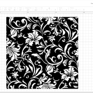 Seamless Scroll Pattern Svg,vector Seamless,floral Pattern, Digital Flowers,floral Ornament ...