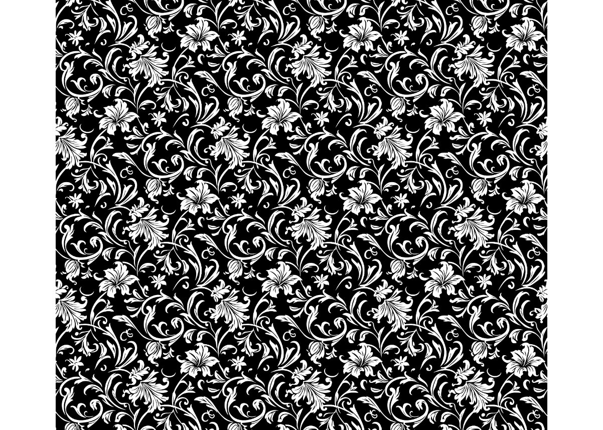 Seamless Scroll Pattern Svg,vector Seamless,floral Pattern, Digital ...