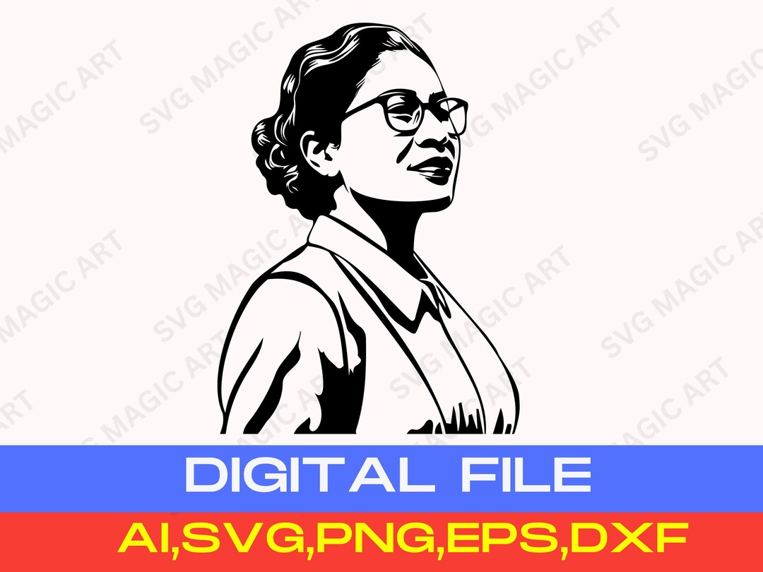 Black History Rosa Parks Svg,png Clipart Digital Cut File Download for ...
