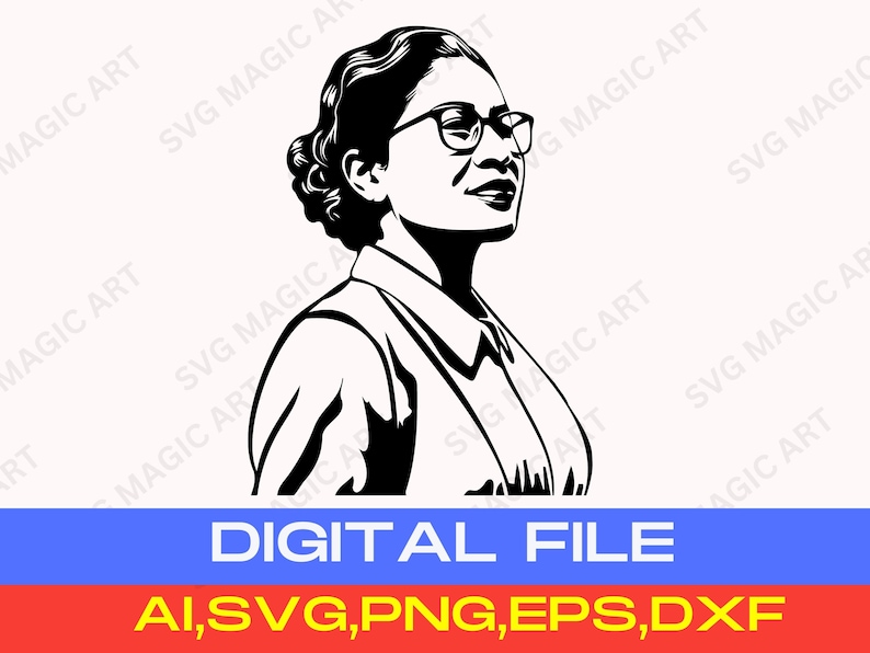 Black History Rosa Parks Svg,png Clipart Digital Cut File Download for ...