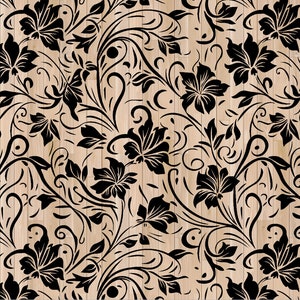 Seamless Scroll Pattern Svg,vector Seamless Floral Pattern, Digital ...