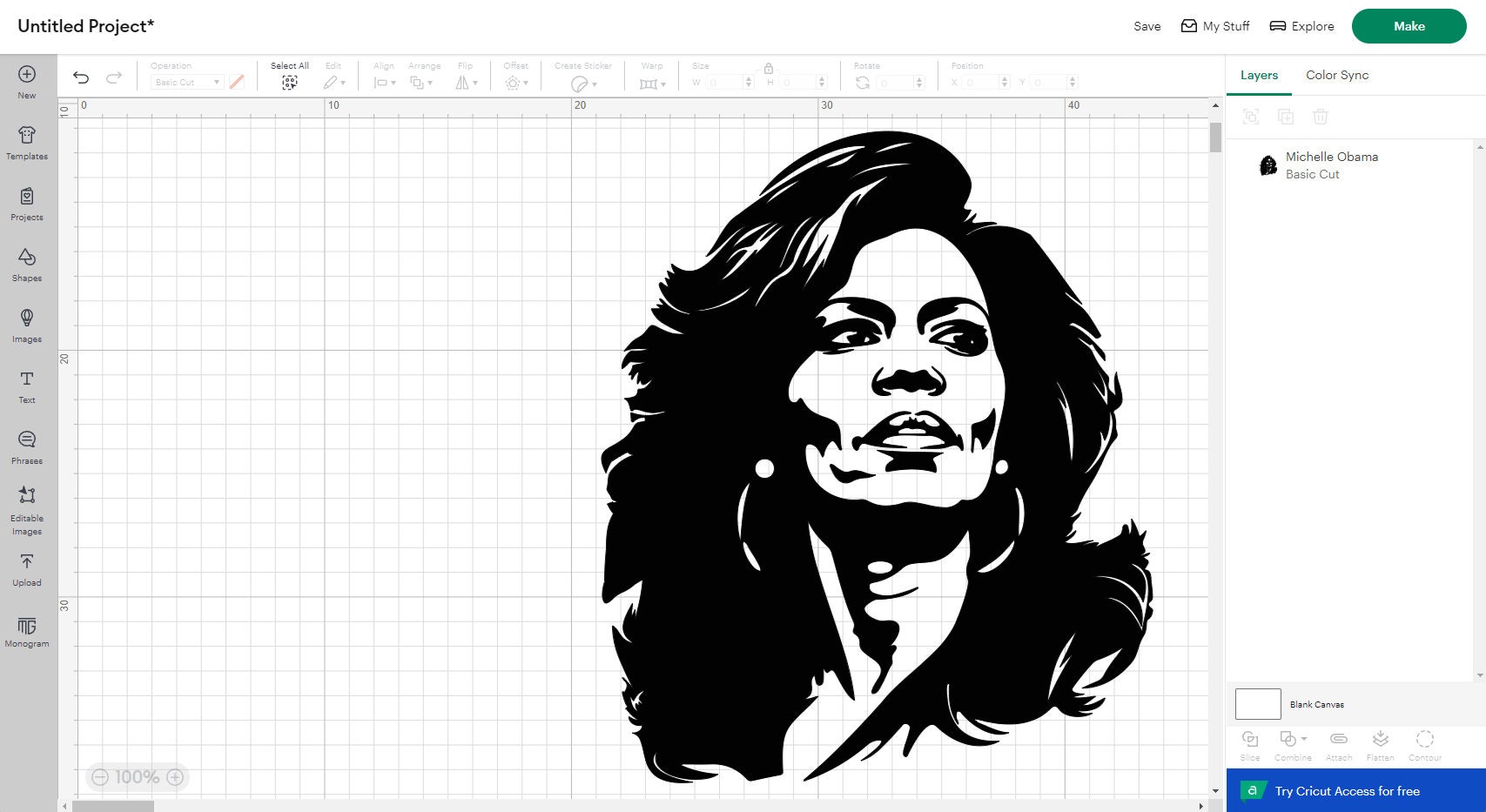 Michelle Obama Svg,black History Month Svg,historical Figures,black and ...