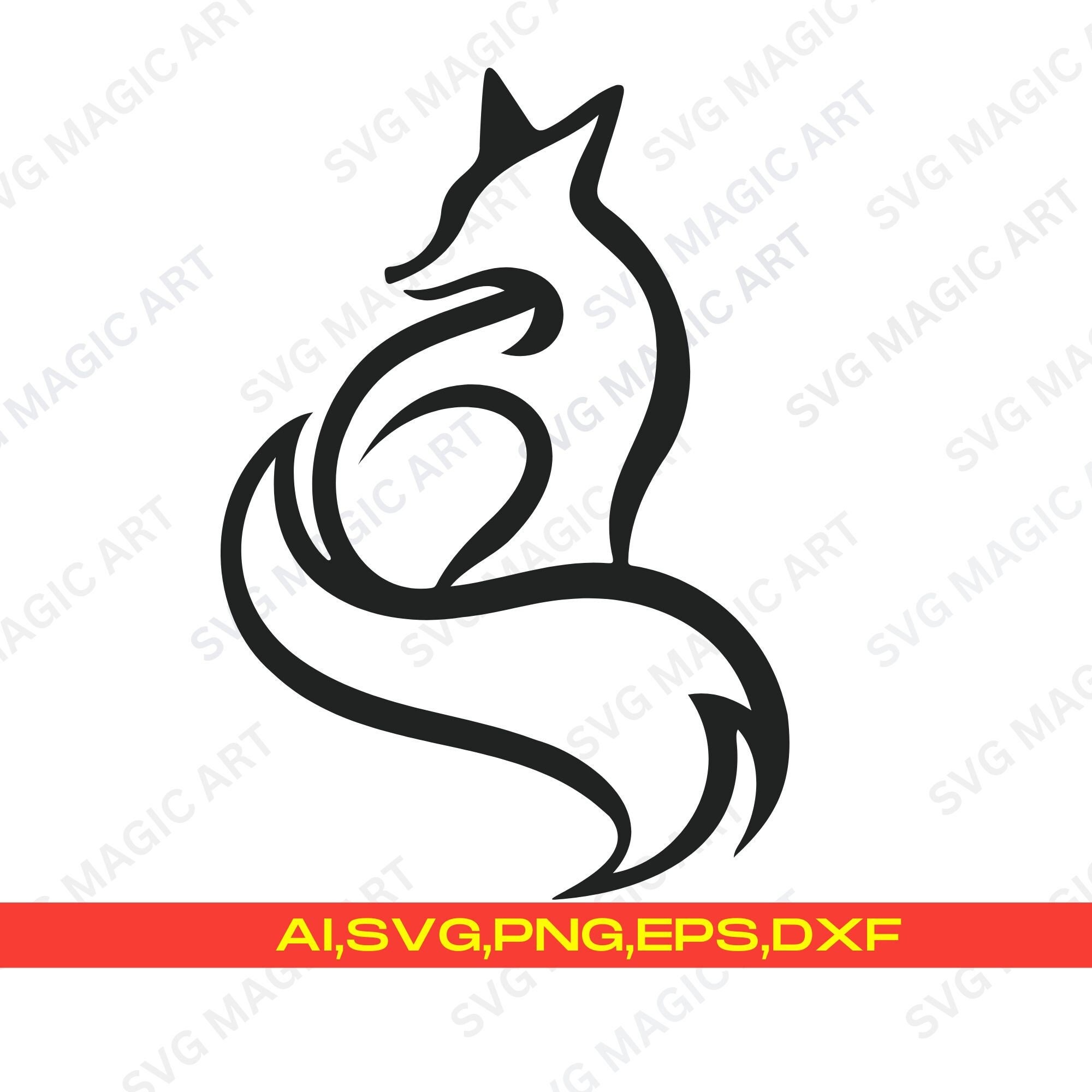 Fox Logo Svg,fox Svg,fox Minimal Svg, Fox Tatoo Svg, Fox Clipart ...