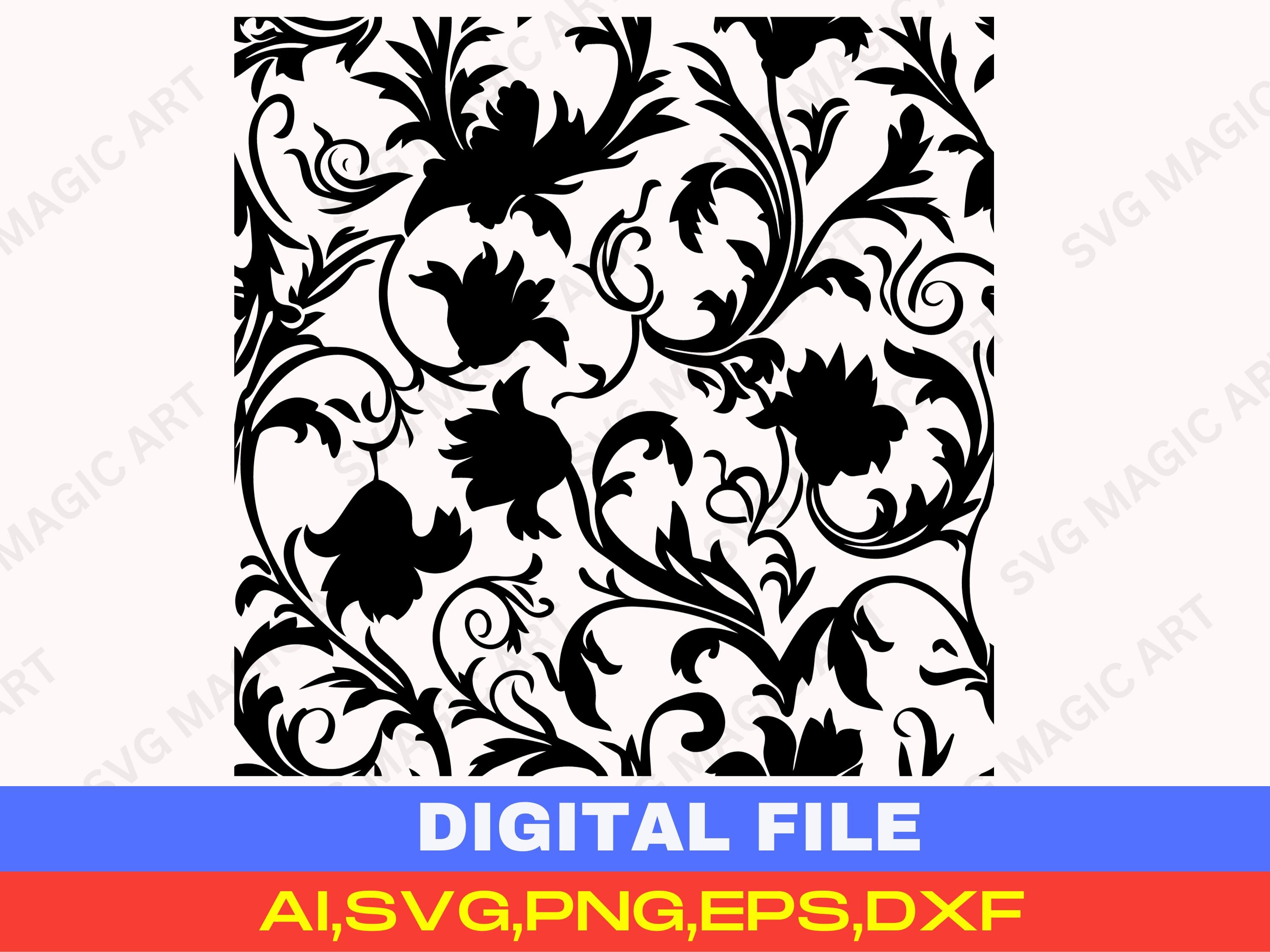 Tooled Leather SVG, Western Tooled Leather,tooling Leather, Seamless ...