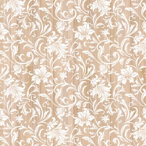 Seamless Scroll Pattern Svg,vector Seamless,floral Pattern, Digital ...