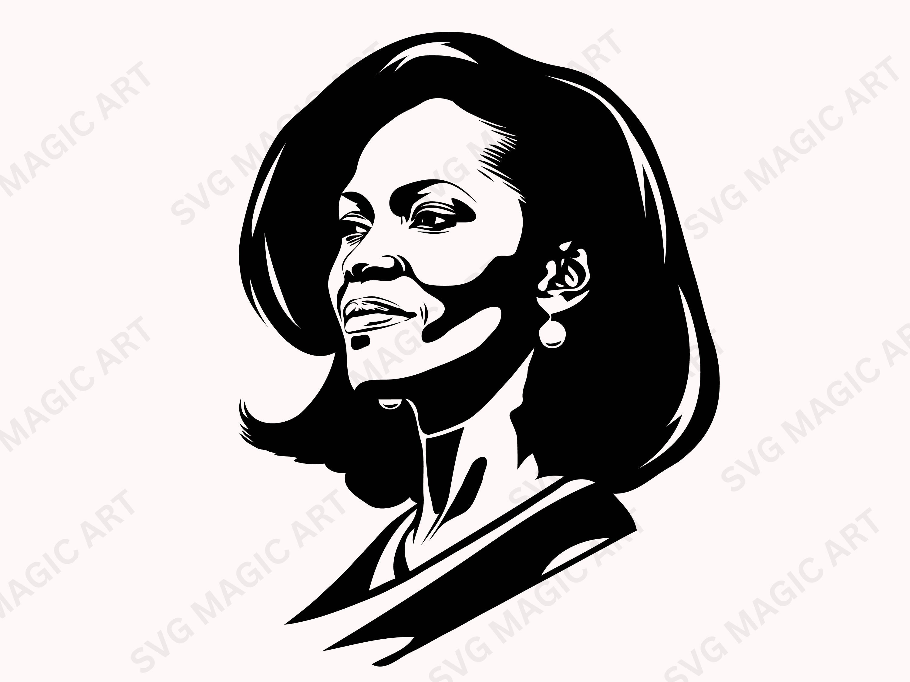 Michelle Obama Svg,black History Month Svg,empowered Women,historical ...