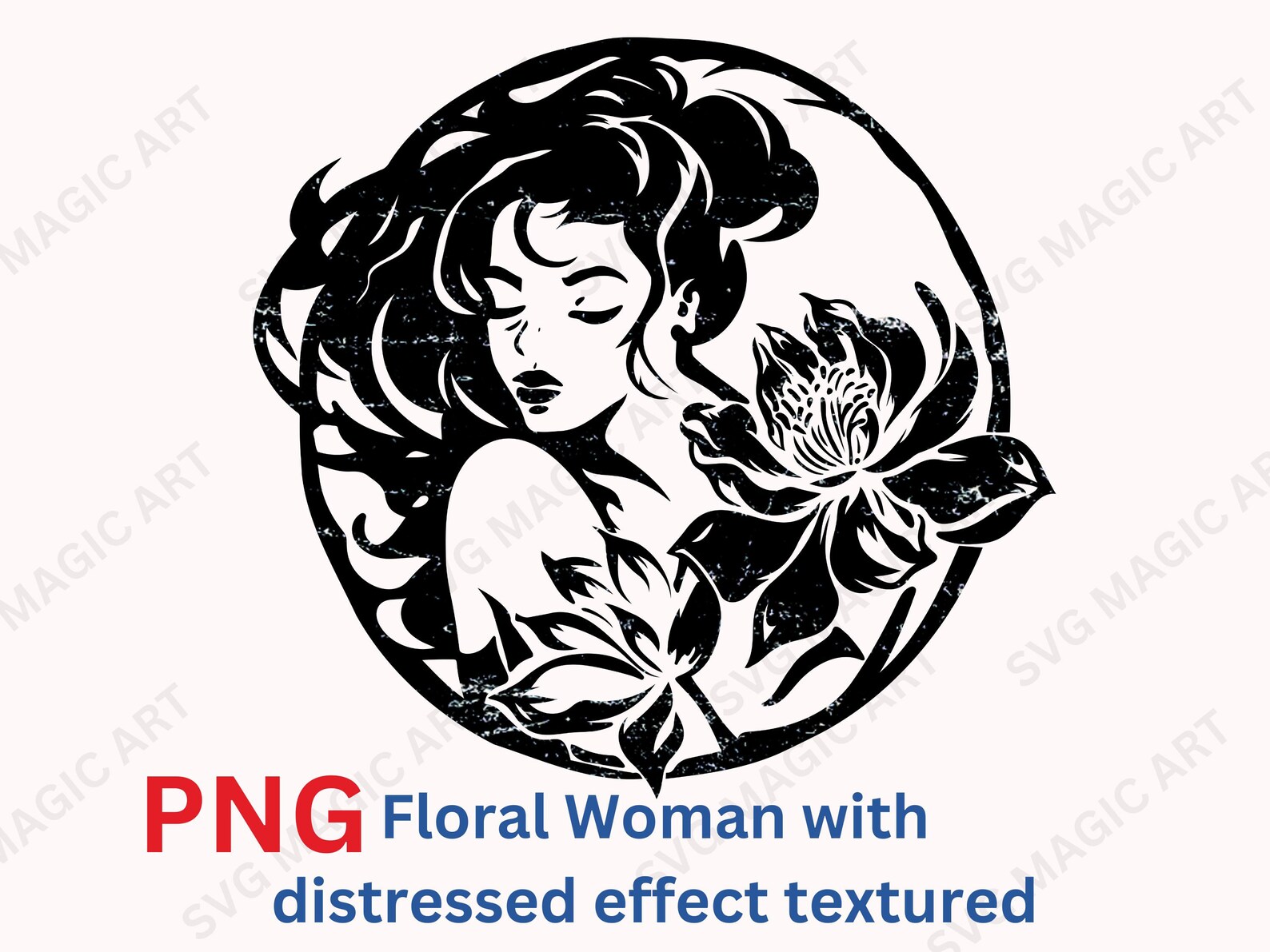 Floral Woman SVG, Floral Girl SVG, Beautiful Woman SVG, Woman Svg ...