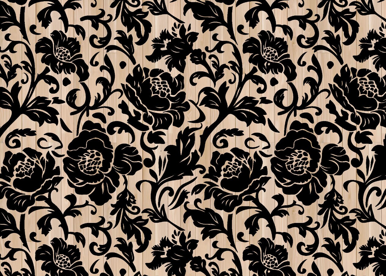 Seamless Scroll Pattern Svg,seamless Vector,floral Pattern, Digital ...