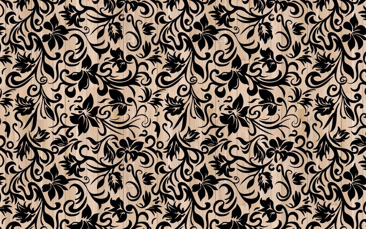 Seamless Scroll Pattern Svg,vector Seamless,floral Pattern, Digital ...