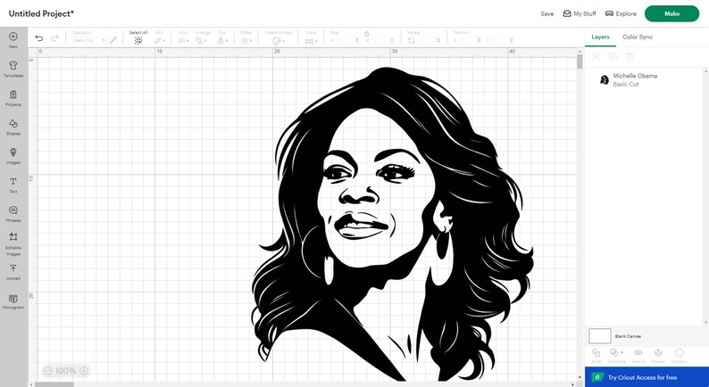 Michelle Obama Svg,empowered Women,black History Month Svg,historical ...
