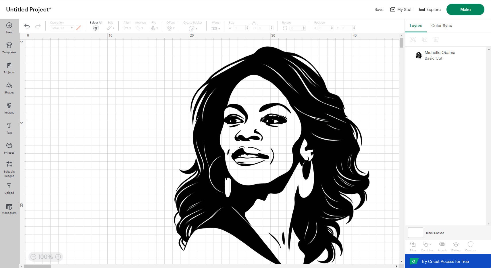 Michelle Obama Svg,empowered Women,black History Month Svg,historical ...