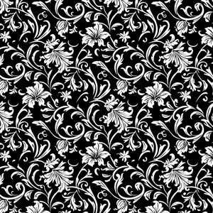 Seamless Scroll Pattern Svg,vector Seamless,floral Pattern, Digital ...