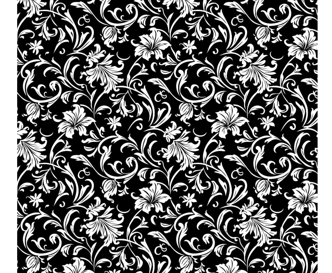 Seamless Scroll Pattern Svg,vector Seamless,floral Pattern, Digital ...