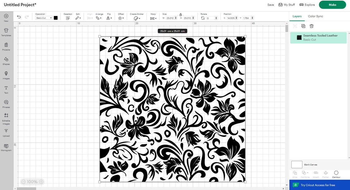 Tooled Leather SVG, Western Tooled Leather,tooling Leather, Seamless ...