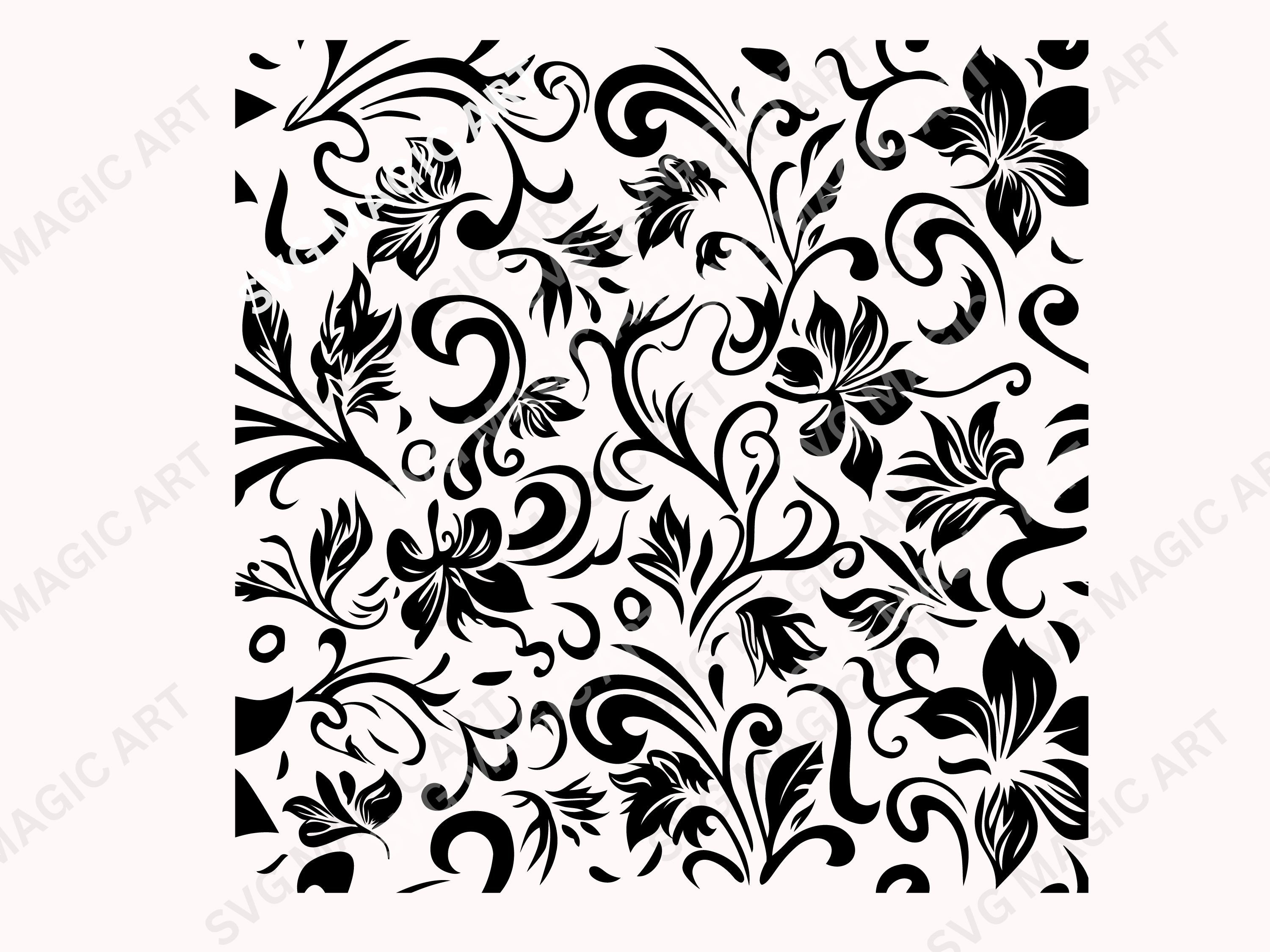 Tooled Leather SVG, Western Tooled Leather,tooling Leather, Seamless ...
