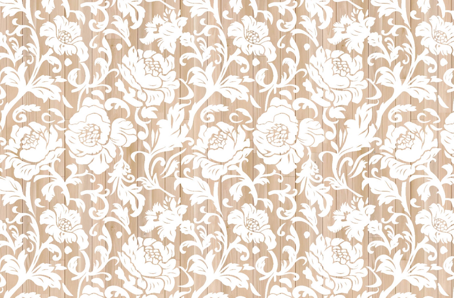 Seamless Scroll Pattern Svg,seamless Vector,floral Pattern, Digital ...