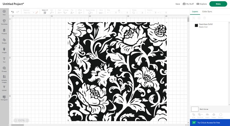 Seamless Scroll Pattern Svg,seamless Vector,floral Pattern, Digital ...