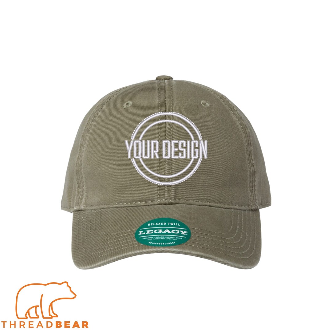 Custom Embroidered Hat, Custom Legacy DAD Hat, Custom Logo, Custom ...