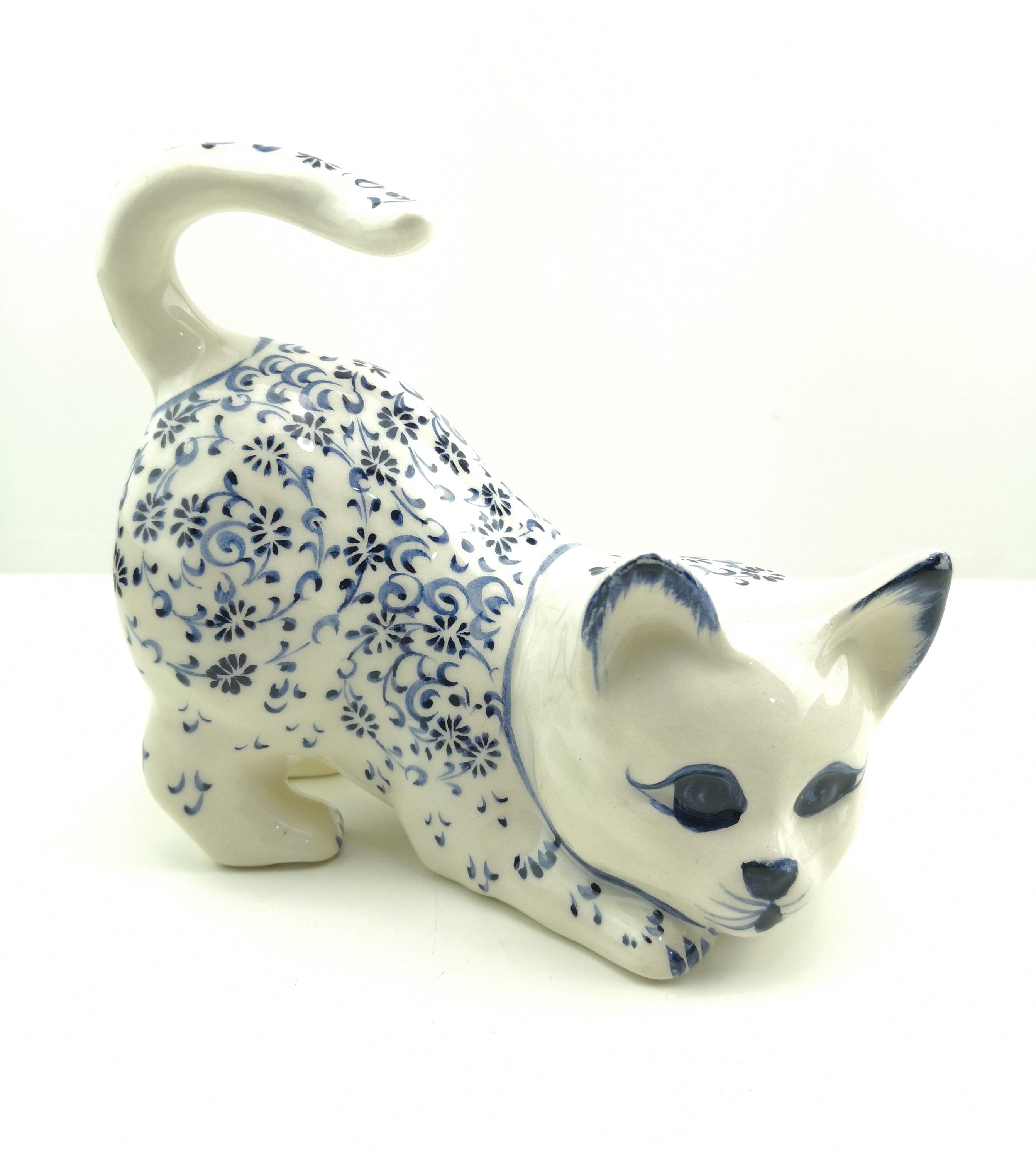 Handmade Ceramic Cats - Hand Painted Turkish Pottery - Etsy