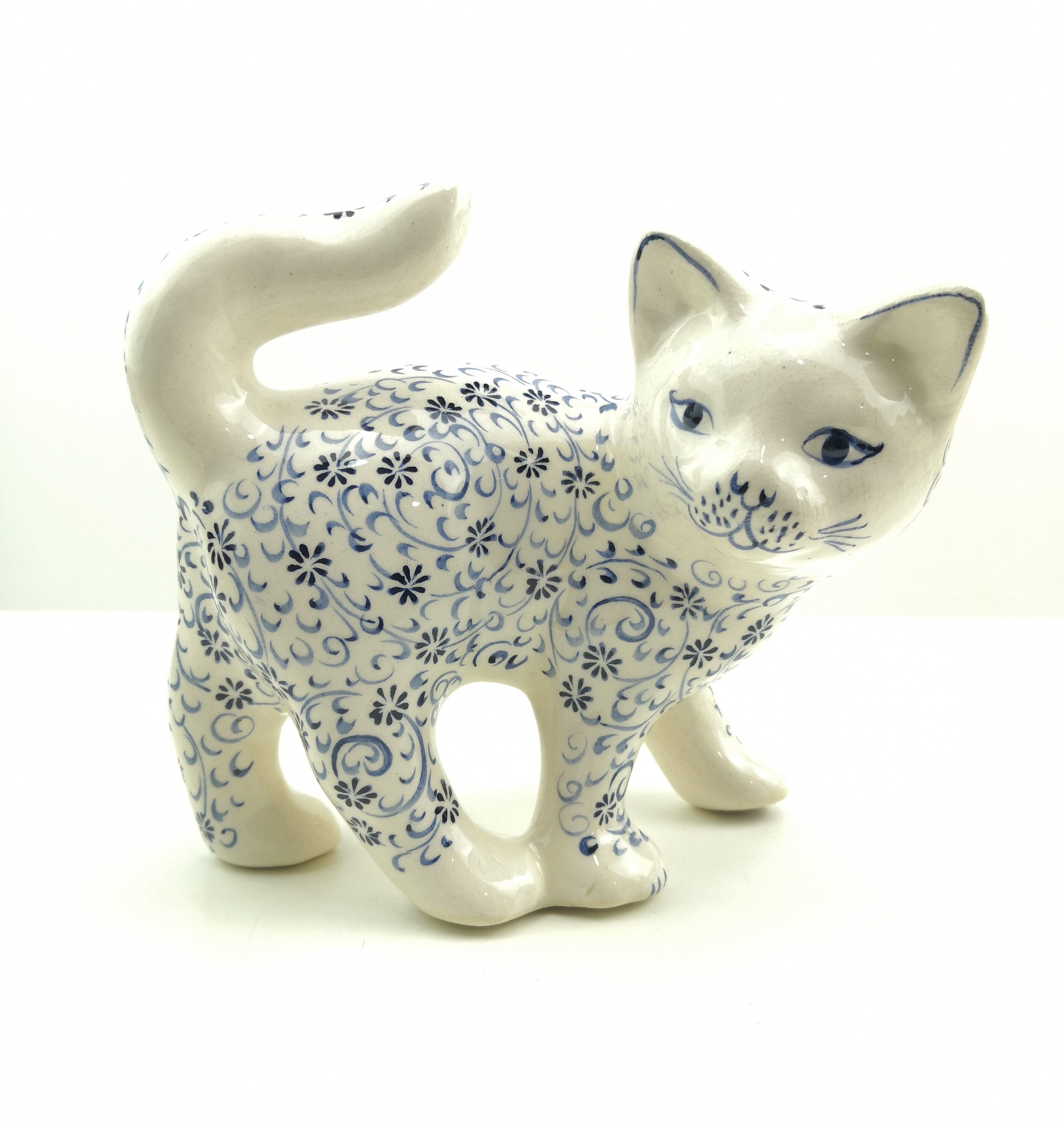 Handmade Ceramic Cats - Hand Painted Turkish Pottery - Etsy