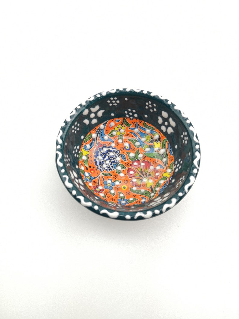 Hand Painted Ceramic Bowls Small8 Cm Handmade Turkish - Etsy UK
