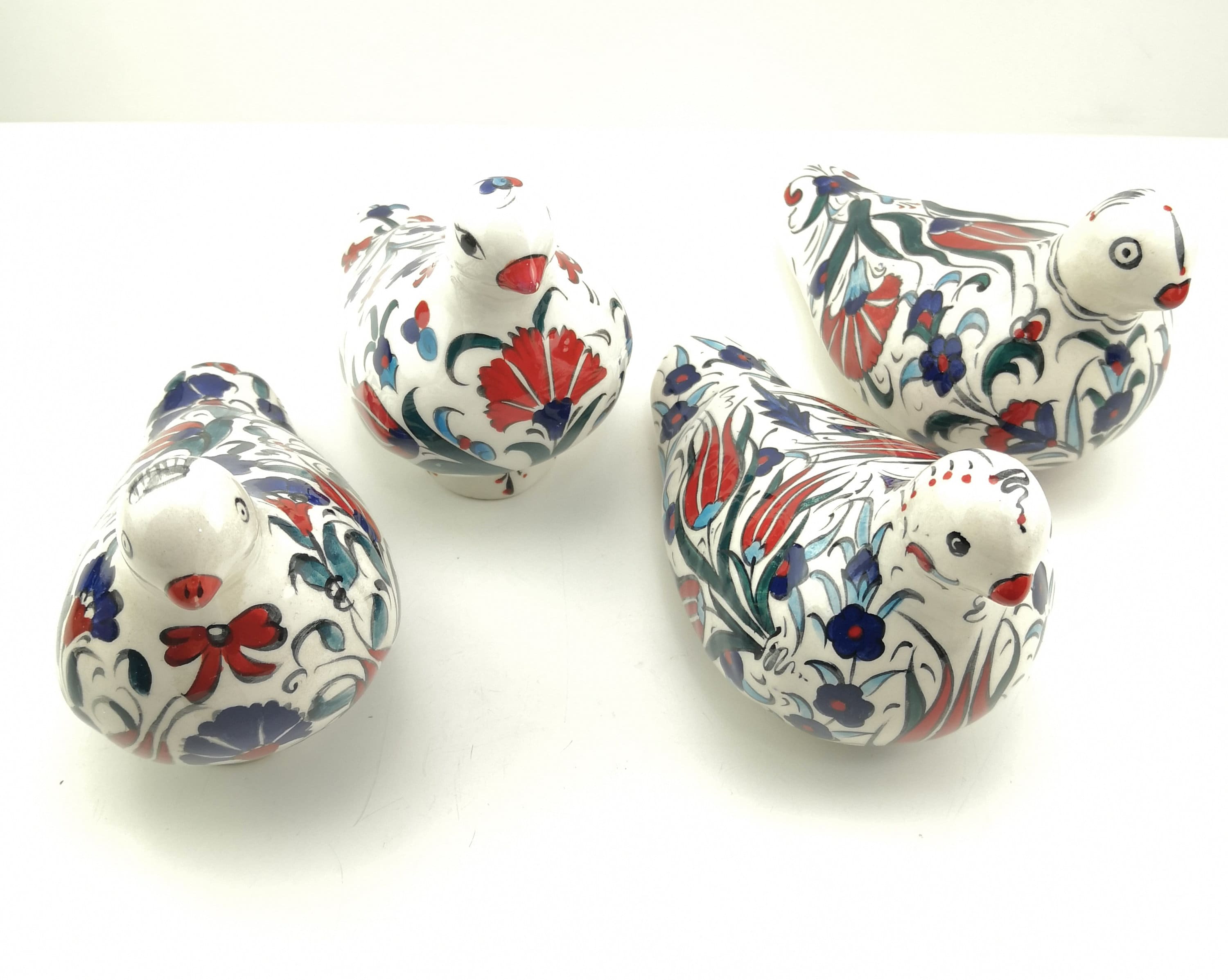 Handmade Ceramic Birds Hand Painted Turkish Pottery Bird - Etsy