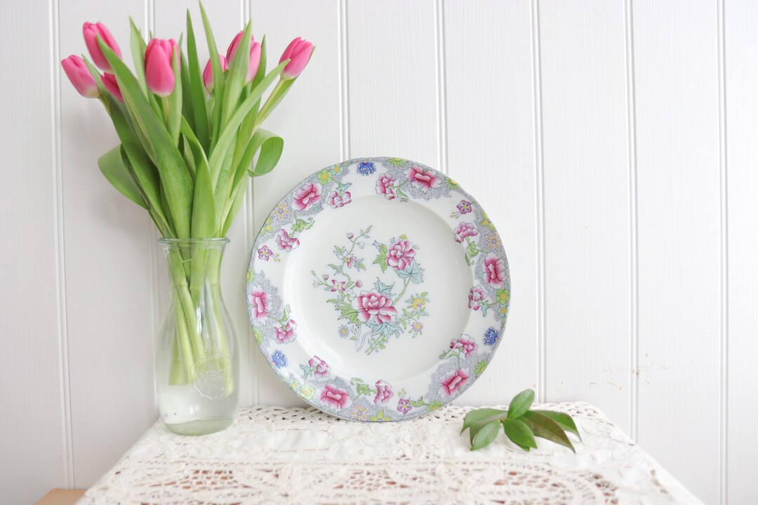 Antique Floral Plate by Copeland Spode From the 1850's - Fairmile Rose ...