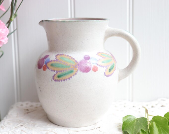 Vintage Honiton Jug With Floral Pattern - Made in England in the 1920's ...