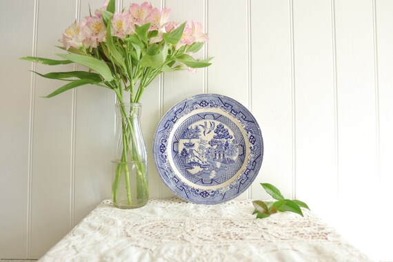 Victorian Willow Plate Antique Willow Plate Antique Blue - Etsy