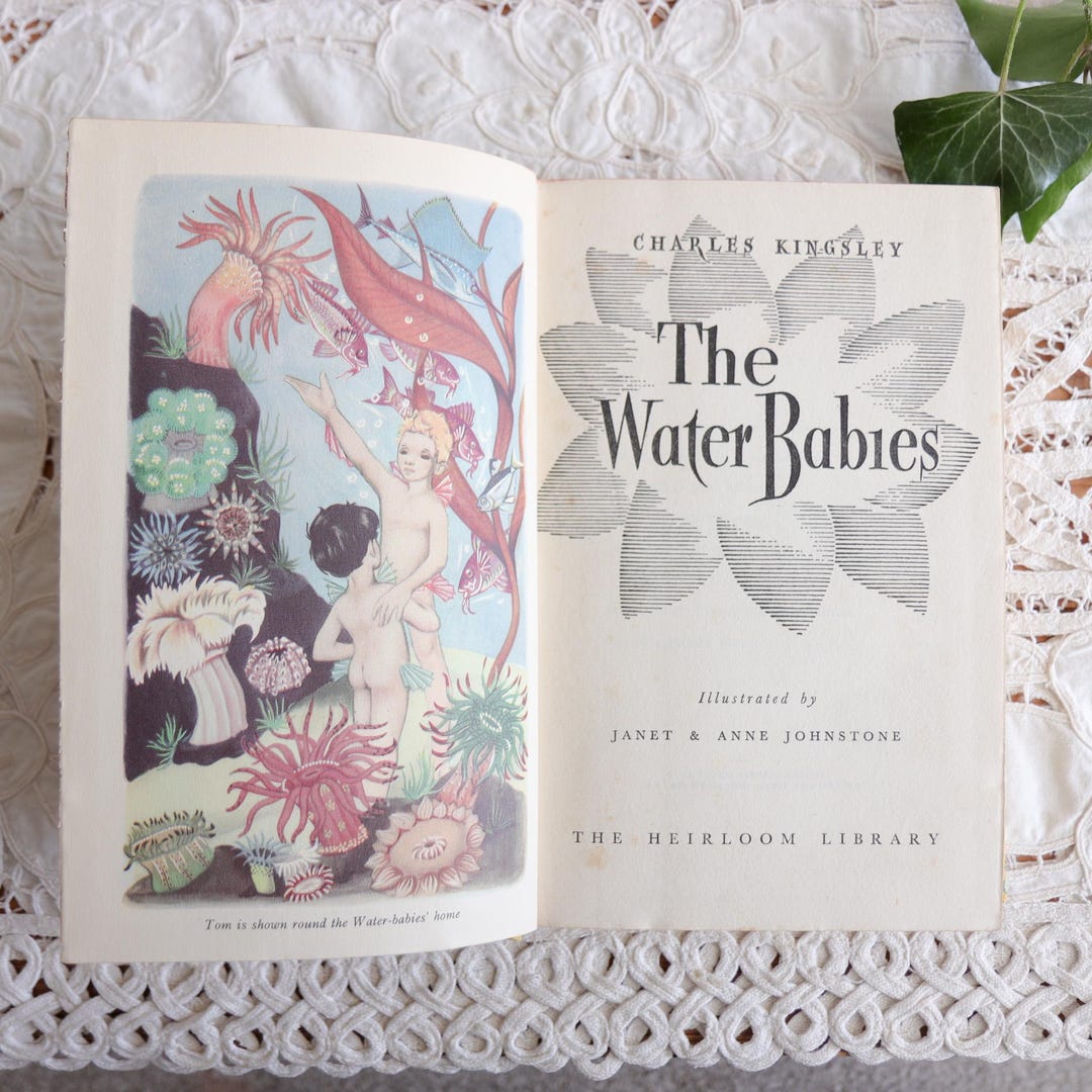 Vintage 'the Water Babies' Book: Charles Kingsley, Heirloom Library ...
