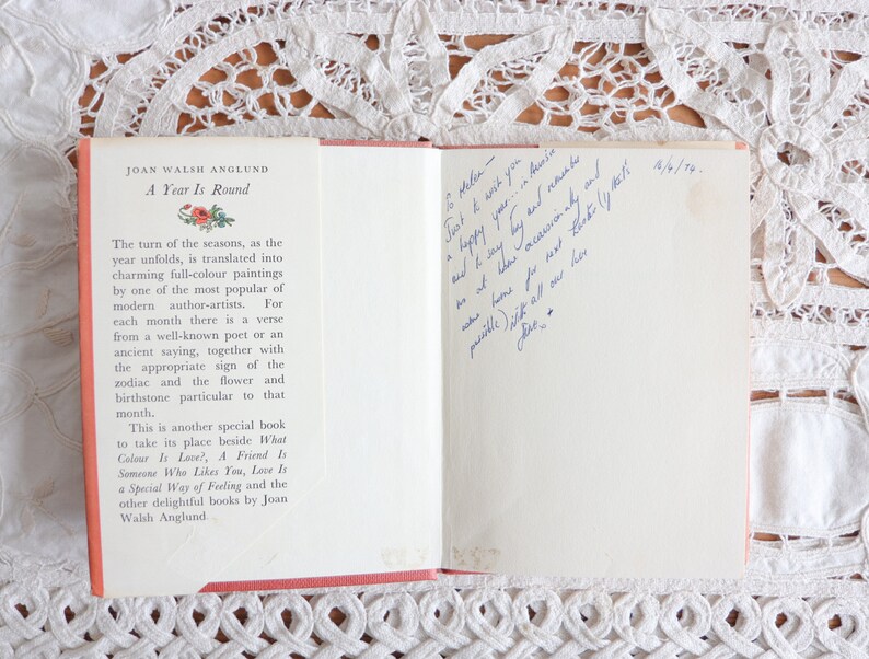 A Year is Round Book by Joan Walsh Anglund - Etsy