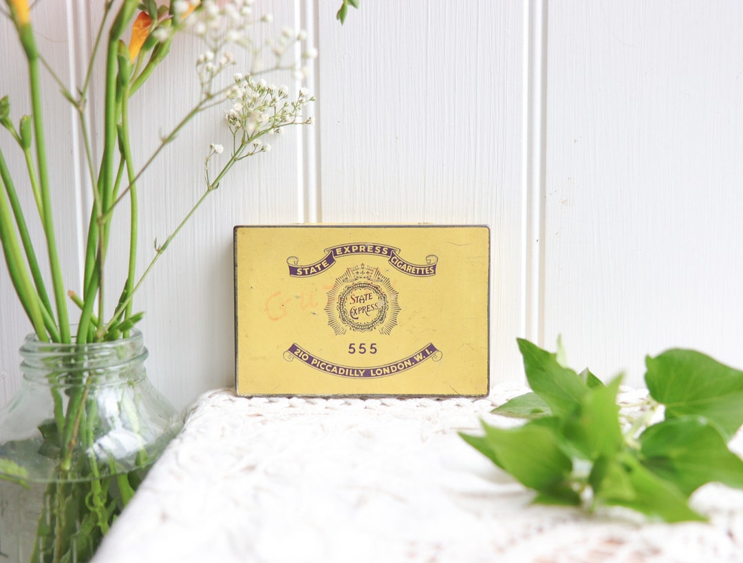 Vintage State Express Tobacco Tin 555 - Etsy