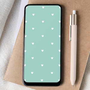 mint green lock screen