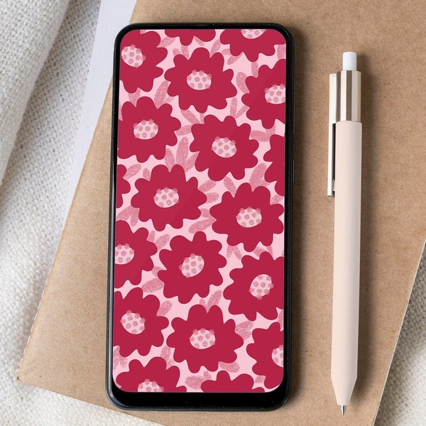 Viva Magenta Wallpaper - Etsy