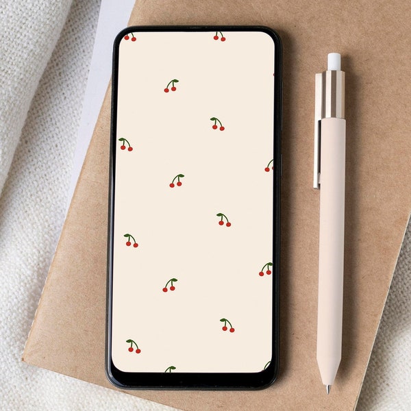 iPhone Wallpaper Cherries - Etsy