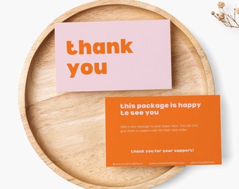 Small Business Thank You Card Template Business Thank You Card ...