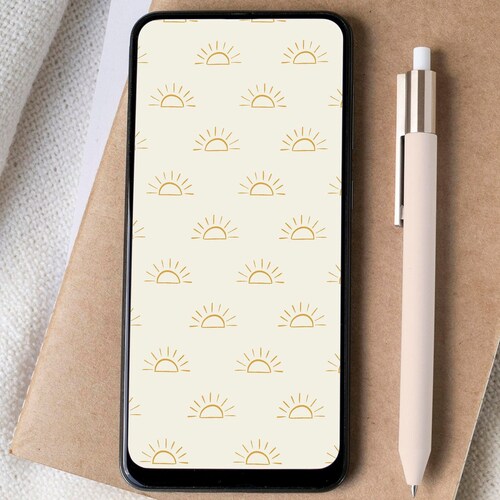 10 Boho Phone Wallpaper Blue Iphone Background Aesthetic - Etsy