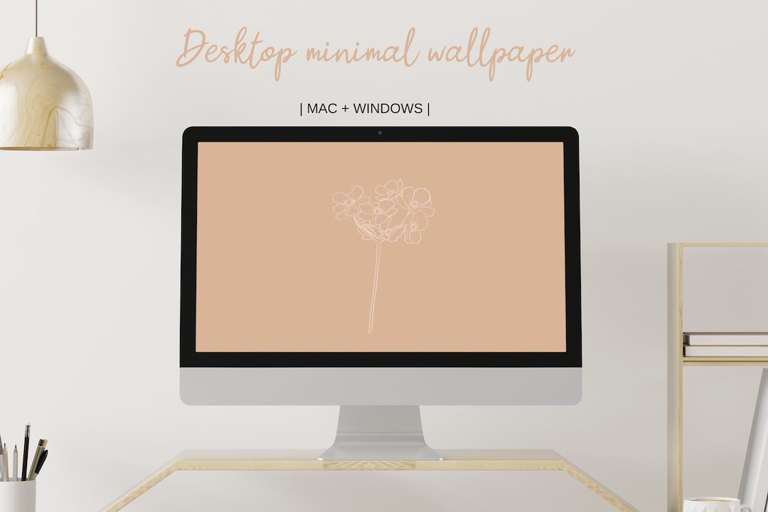 Minimalist Desktop Wallpaper Flower Background Computer Wallpaper ...