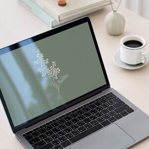 Earthy Desktop Background | Minimal Desktop Wallpaper | Botanical ...