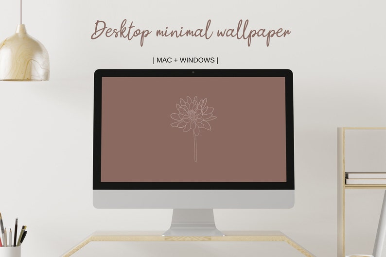 Simple Desktop Background Neutral Desktop Wallpaper - Etsy