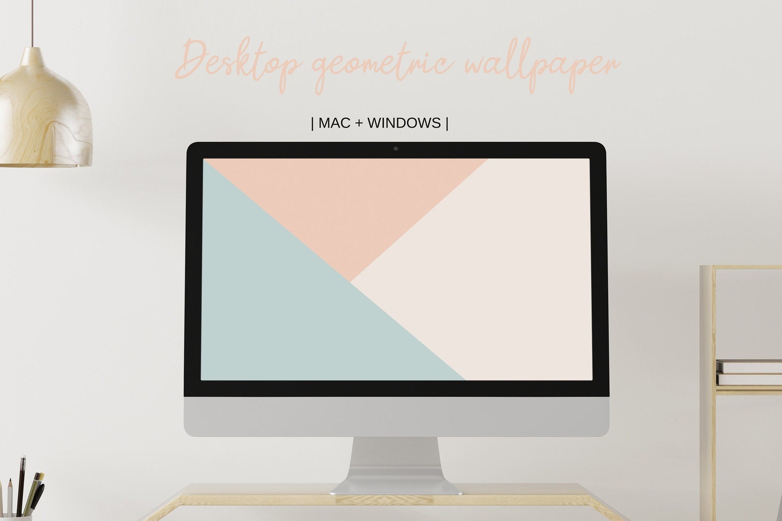 Color Block Desktop Wallpaper Pastels Laptop Background | Etsy