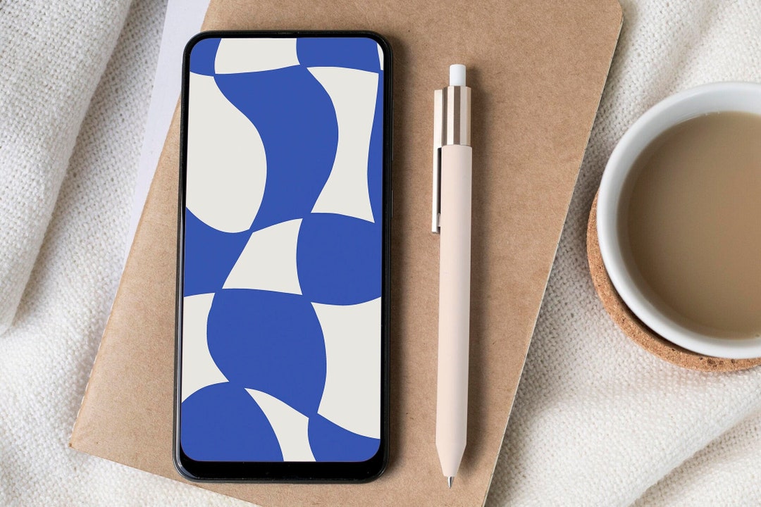 Abstract Checks iPhone Wallpaper: Modern Phone Homescreen - Etsy